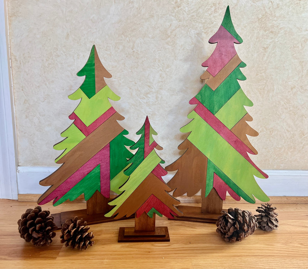 Marquetry Trees – The Painted Chick Creations