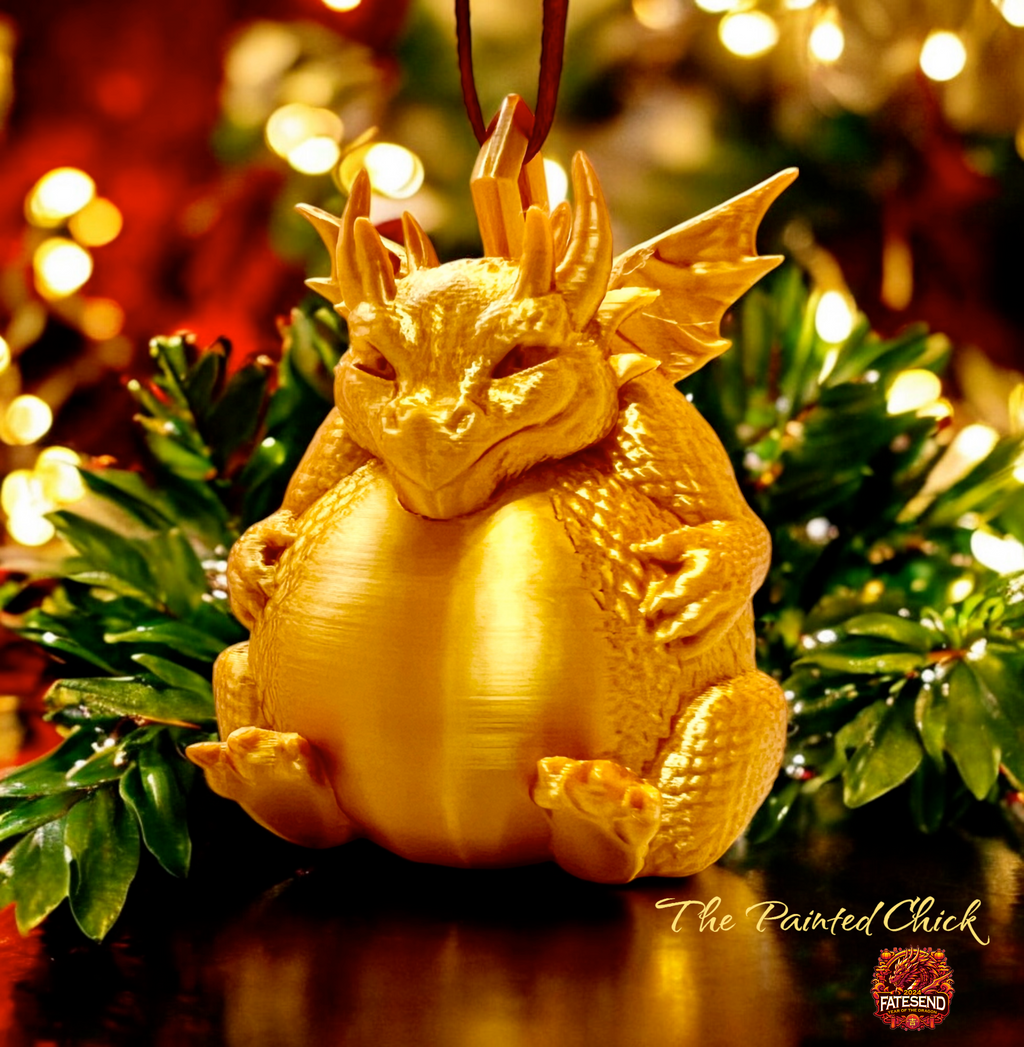 Chunky Dragon Ornament – The Painted Chick Creations