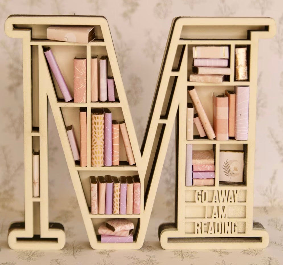 Alphabet Mini Bookshelves – The Painted Chick Creations